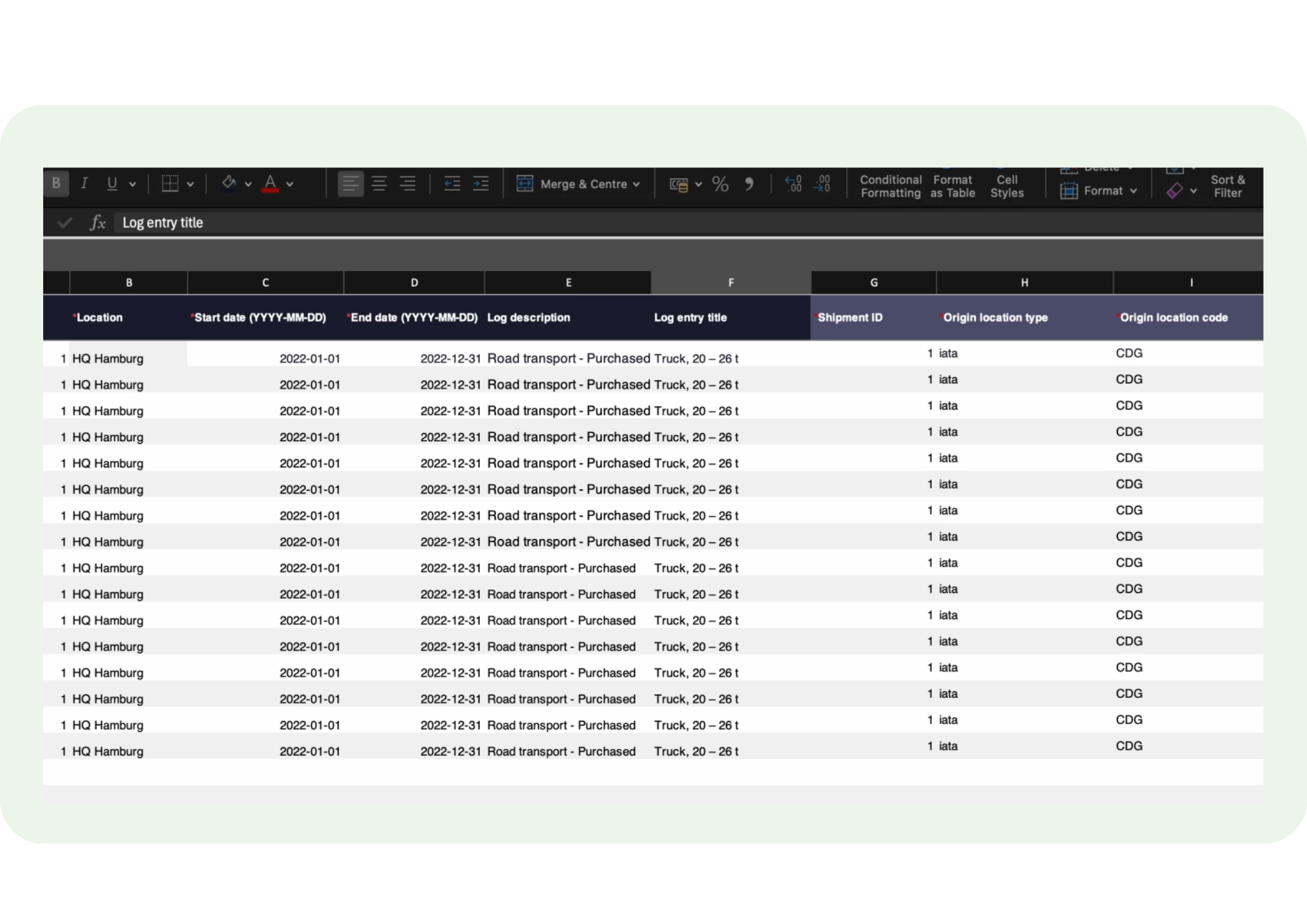 Logistics emissions calculation with EcoTransIT World